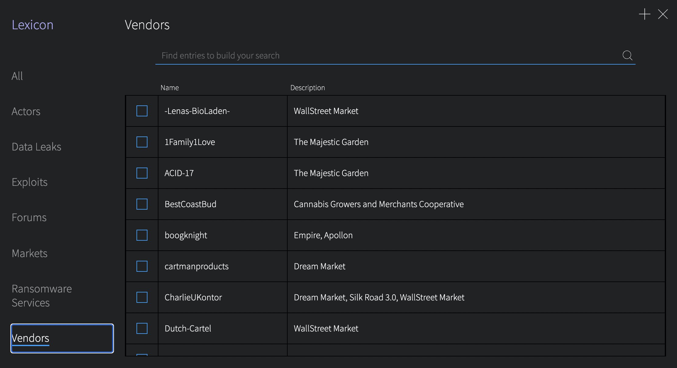DarkOwl Lexicon - DarkOwl, LLC