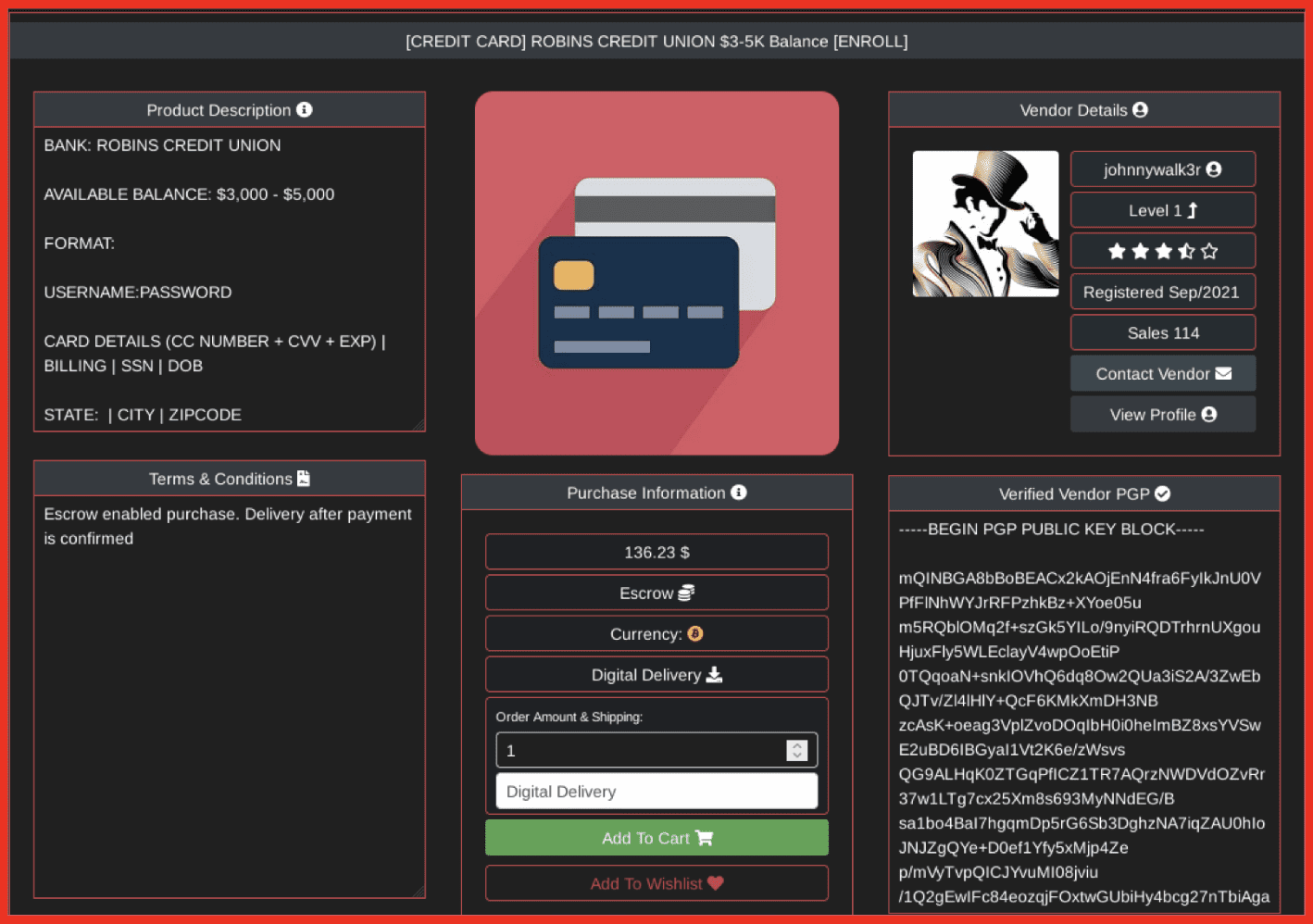 Darknet Marketplace Snapshot Series: Ares Market | DarkOwl
