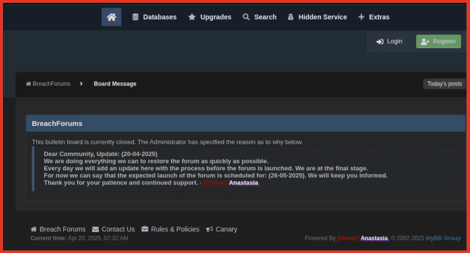 BreachForums Disruption Sparks Darknet Chaos | DarkOwl